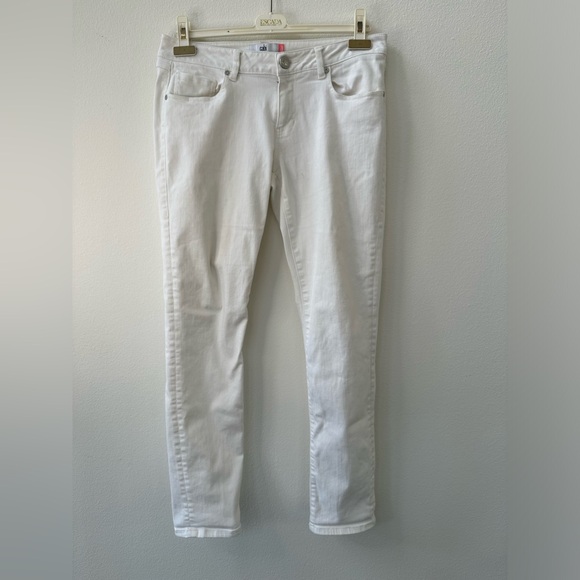 CAbi | Jeans | Cabi Size 6 Slim Boyfriend White Jean | Poshmark